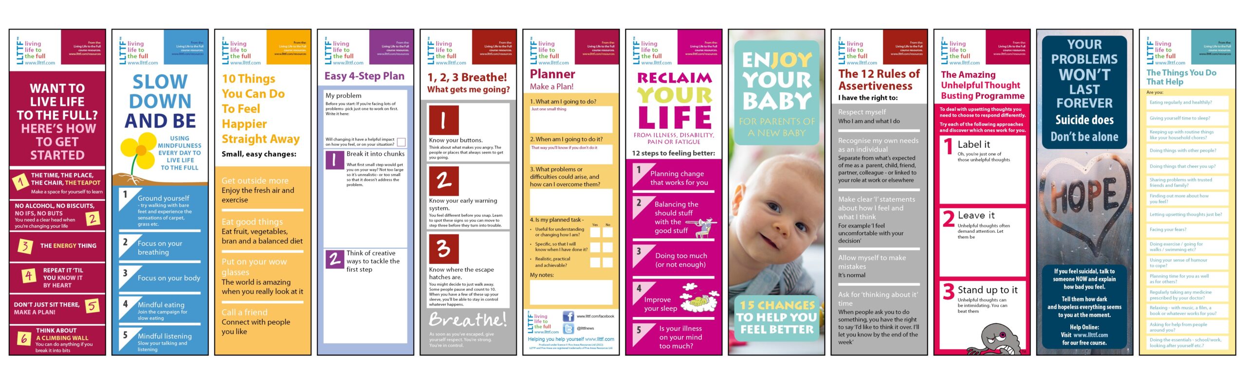 Living Life to the Full Bookmarks | Living Life to the Full | Self Help ...