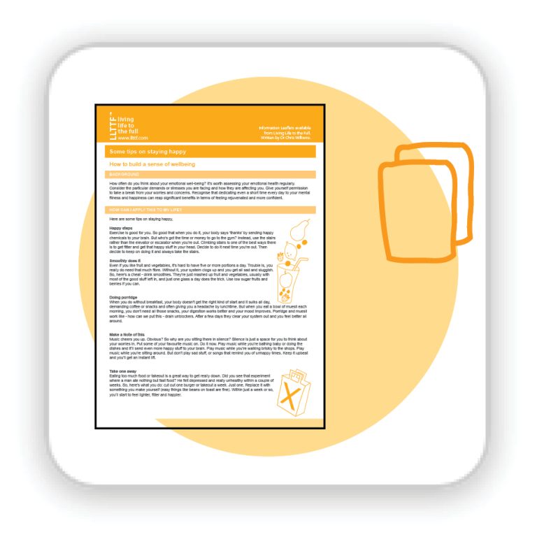 Free self-help resources | Living Life to the Full | Self Help ...